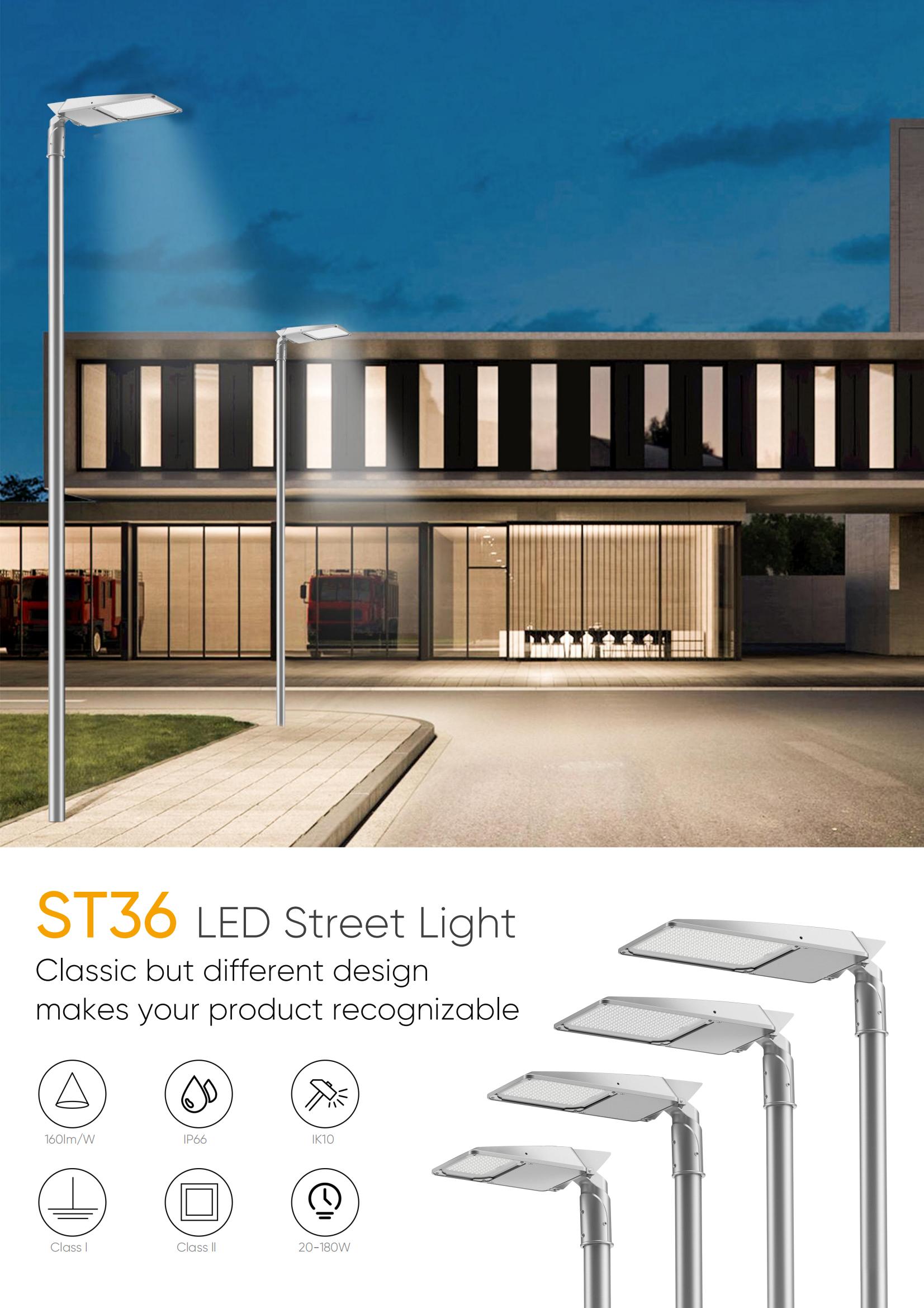ST36 Mezzo Versatile and High-performing Street Light - AGC Lighting