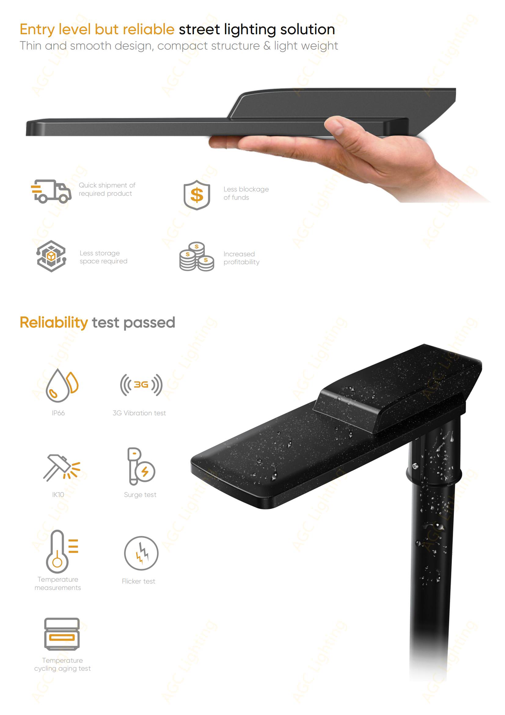 ST54 Eco Smooth LED Street Light with 160lm/W - AGC Lighting